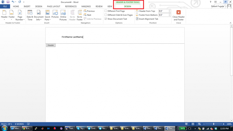 Inserting Objects in Word 2013 | IT Services