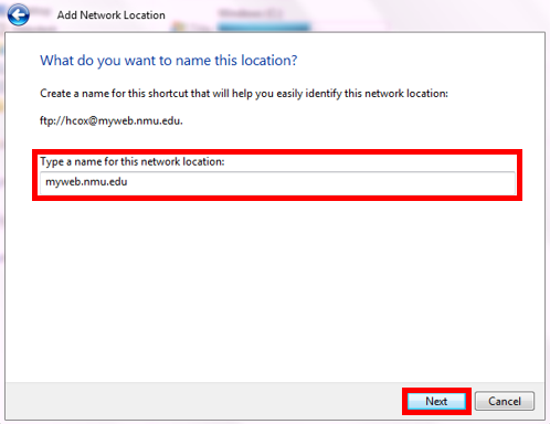Adding a Network Location in Windows | IT Services