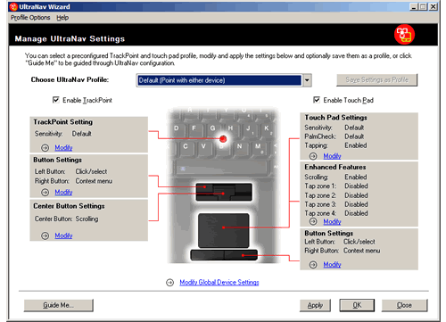 Customize the touchpad and trackpoint on the ThinkPad | IT Services