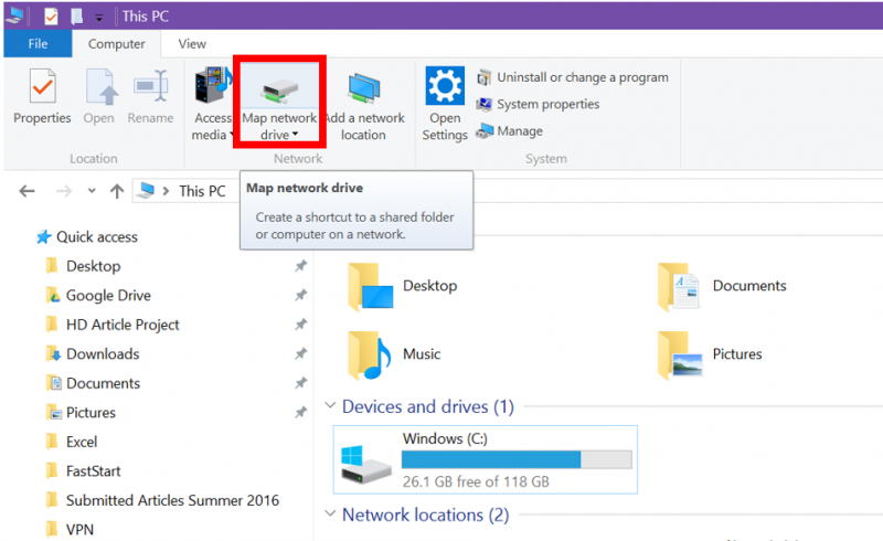Mapping A Network Drive IT Services