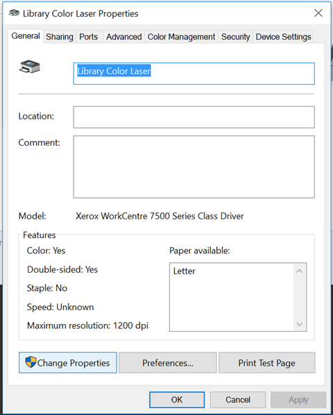 Saving Printer Settings Technology Support Services